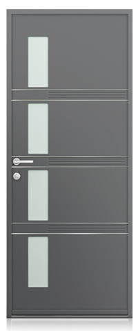 Porte d'entrée aluminium - Collection Perspective - K•LINE